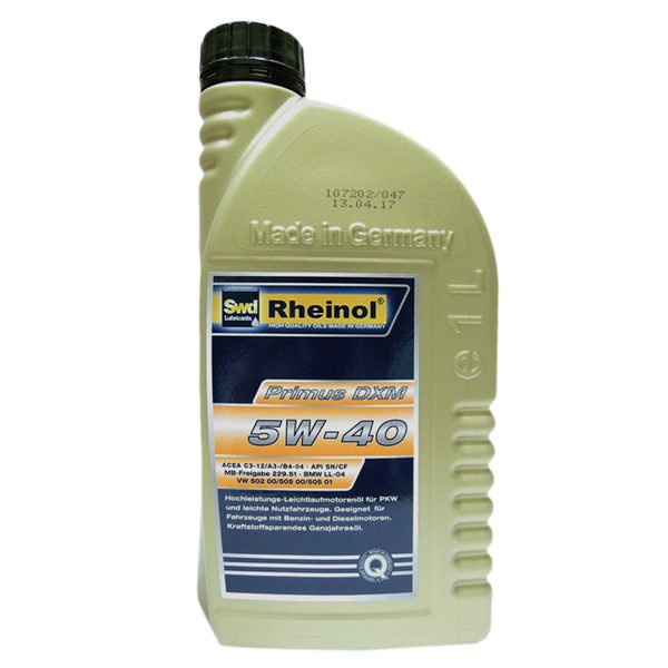 《SWD Rheinol》Primus DXM 5W-40合成機油1L(德國原裝進口) | 機油網購平台｜油大亨